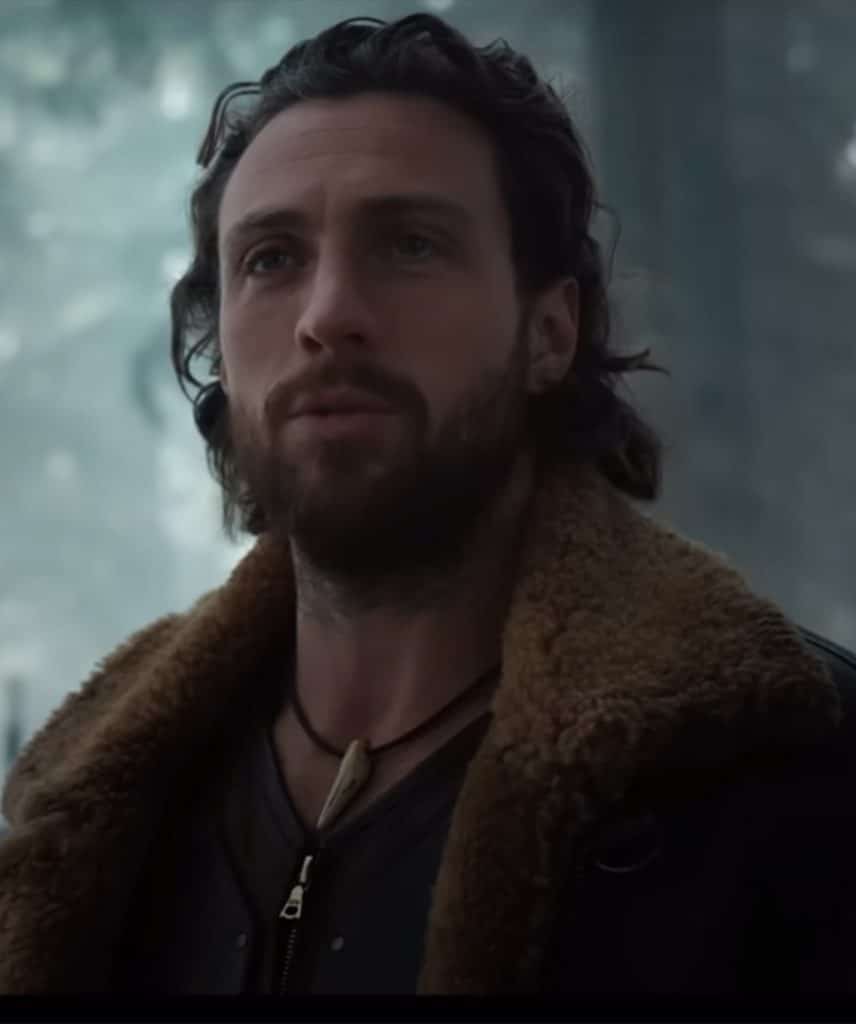Aaron Taylor Johnson Kraven The Hunter Fur Leather Jacket - Jacketmadness