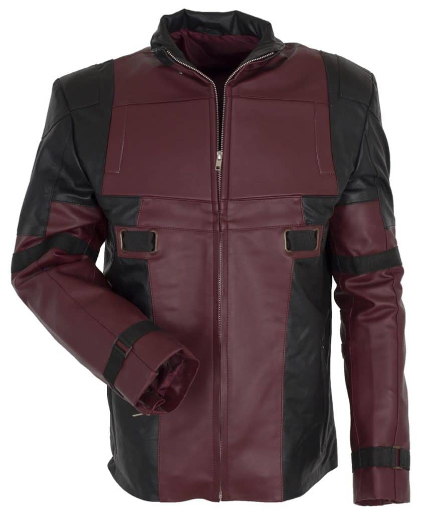 Ryan Reynolds Deadpool Maroon Leather Jacket - Jacketmadness