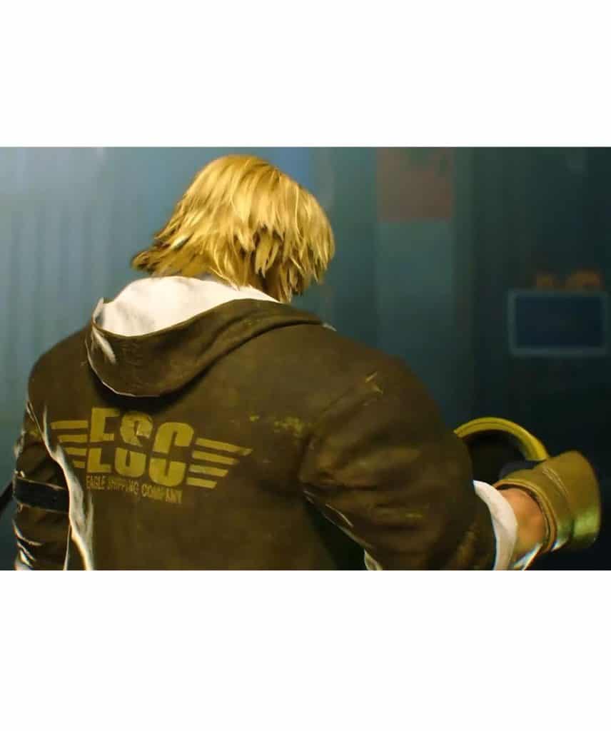 Street Fighter Costume Ken Masters Brown Hooded Coat - Jacketmadness