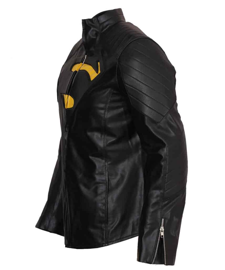 Superman Black Leather Jacket Costume - Jacketmadness