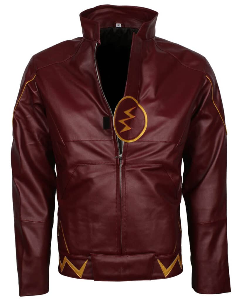 The Flash Barry Allen Grant Gustin Maroon Jacket Costume - Jacketmadness