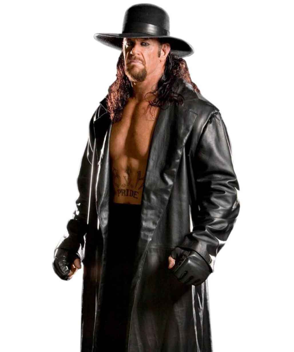 WWE The Undertaker Leather Trench Coat - Jacketmadness