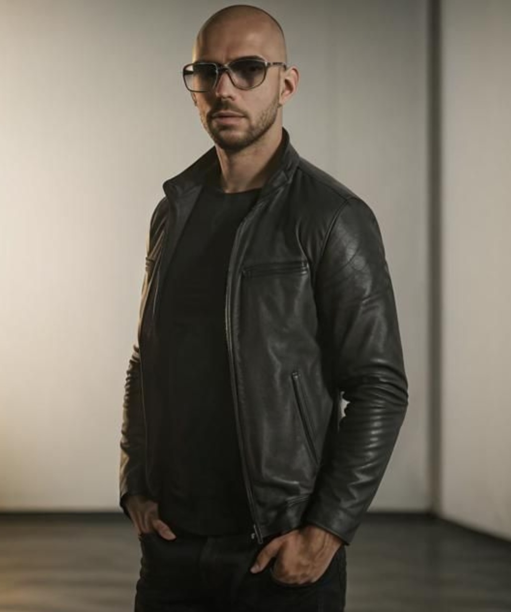Andrew Tate Black Leather Jacket - Jacketmadness