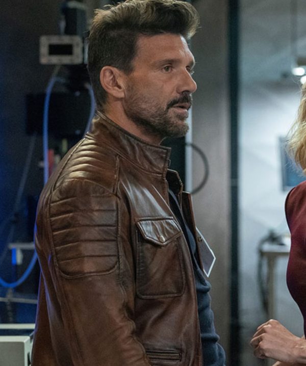 Frank Grillo Boss Level Brown Leather Jacket - Jacketmadness