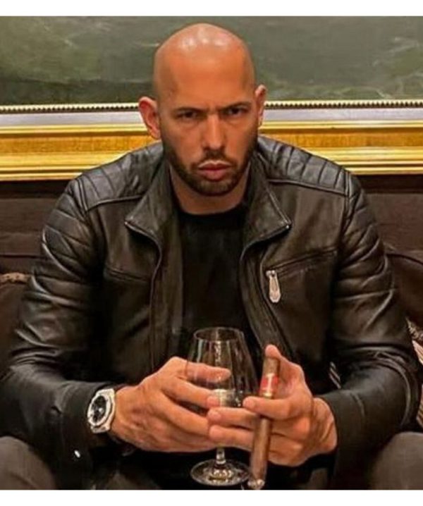 Top G Andrew Tate Black Leather Jacket - Jacketmadness