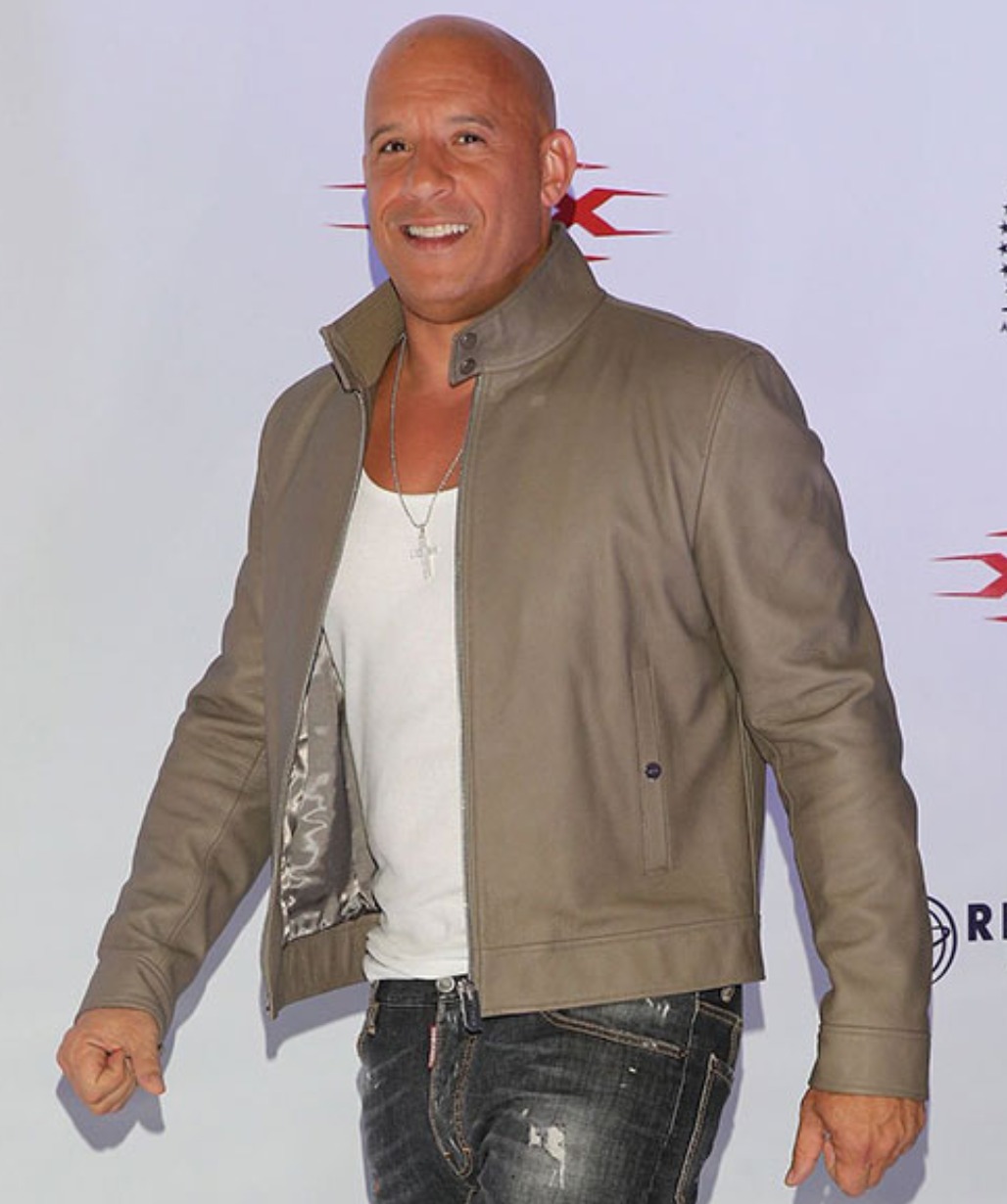 Vin Diesel Grey Leather Jacket - Jacketmadness