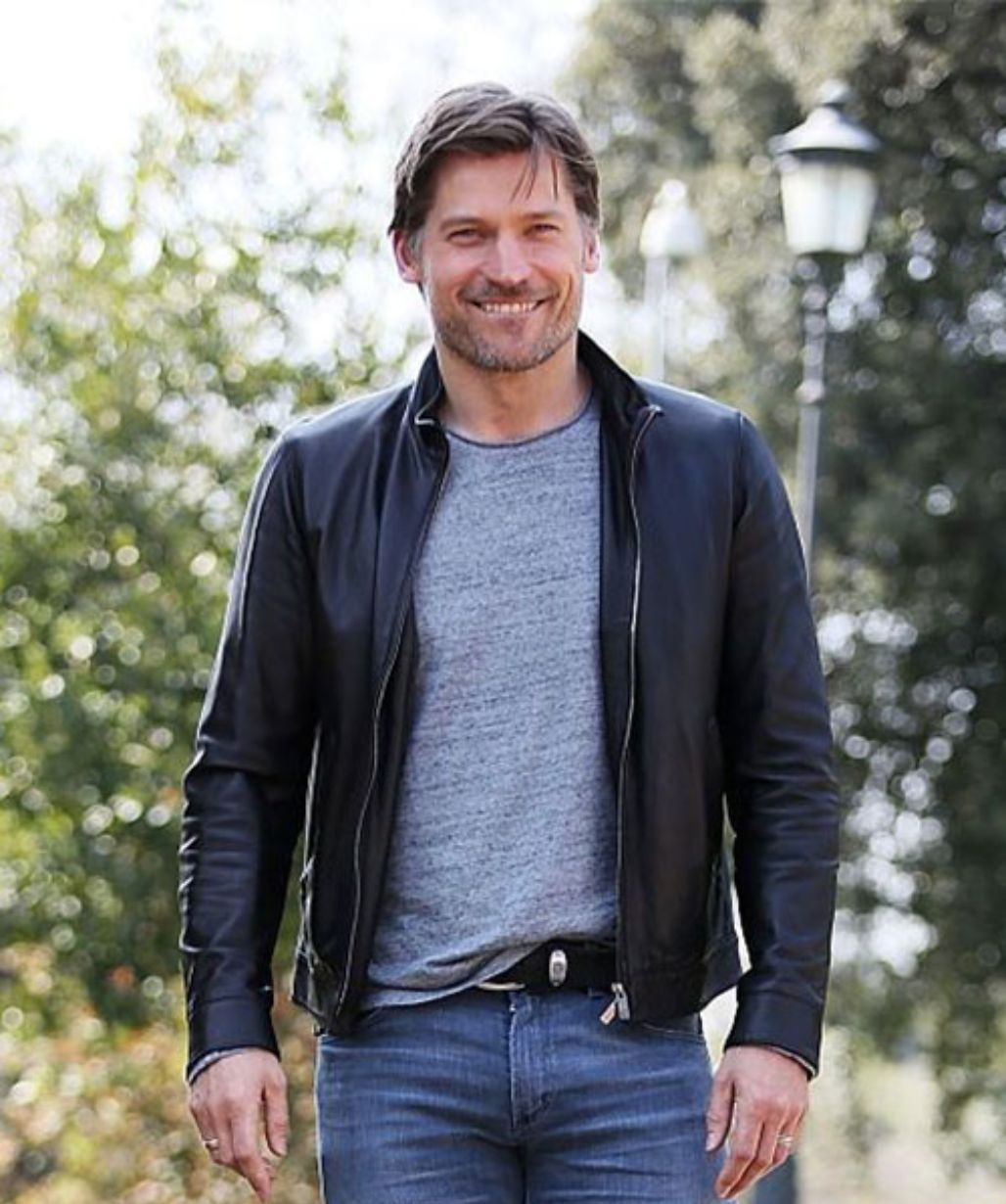 Nikolaj Coster Waldau Black Leather Jacket - Jacketmadness
