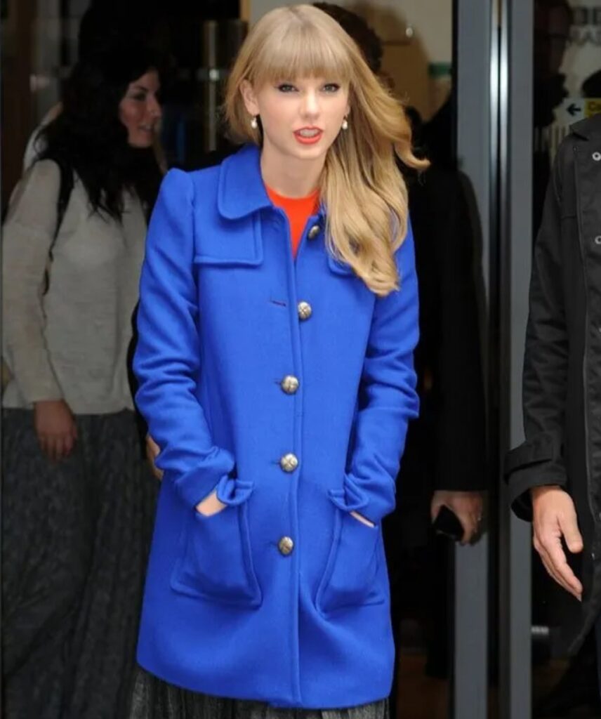 Taylor Swift Blue Wool Coat - Jacketmadness