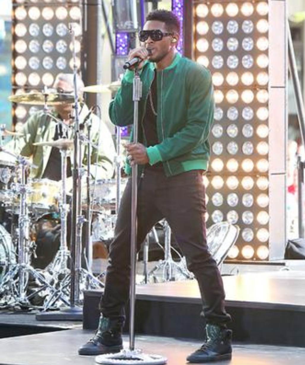 Usher Green Cotton Bomber Jacket - Jacketmadness