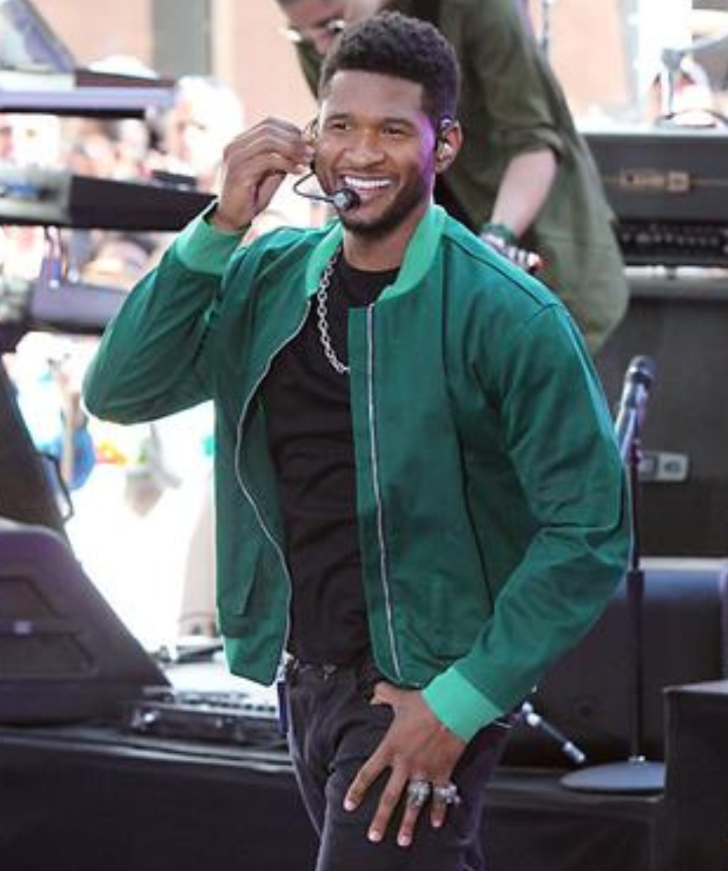 Usher Green Cotton Bomber Jacket - Jacketmadness