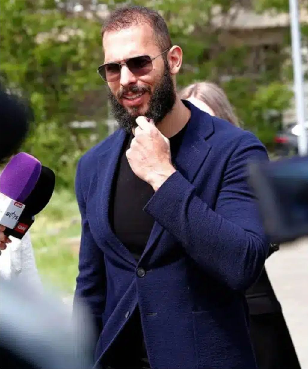 Top G Andrew Tate Blue Wool Blazer Coat - Jacketmadness