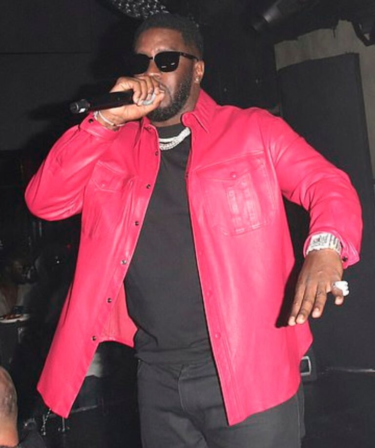 Diddy London Red Leather jacket - Jacketmadness