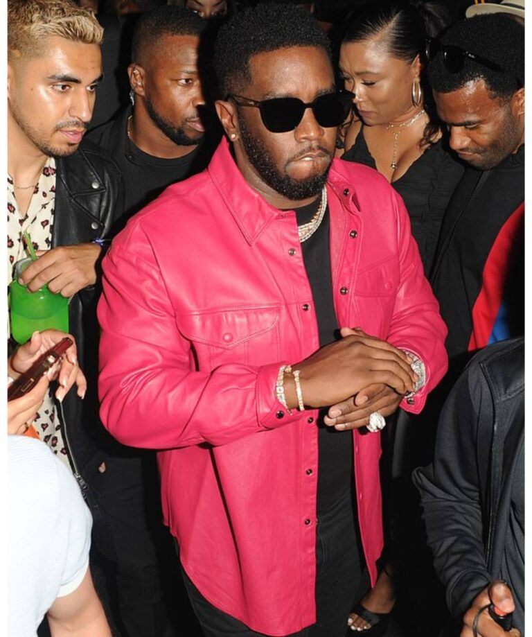 Diddy London Red Leather jacket - Jacketmadness