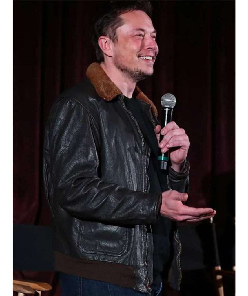 Elon Musk Shearling Leather Jacket - Jacketmadness
