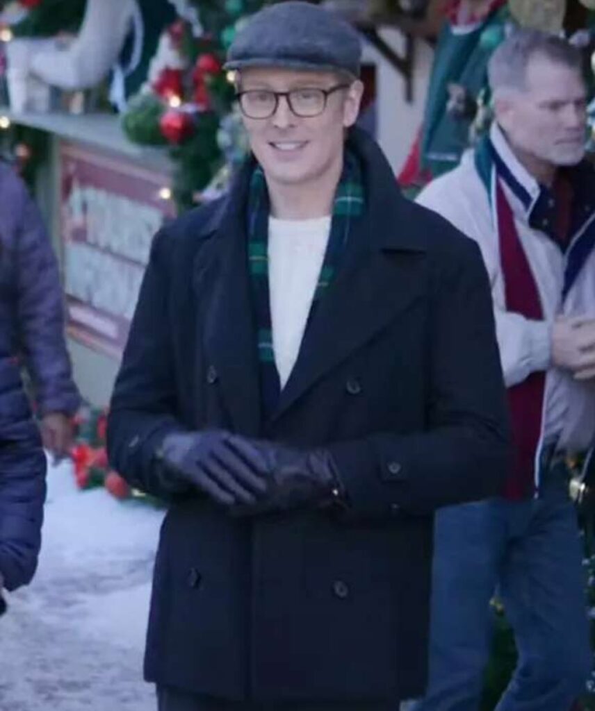 Oliver Rice A Cinderella Christmas Ball Black PeaCoat - Jacketmadness