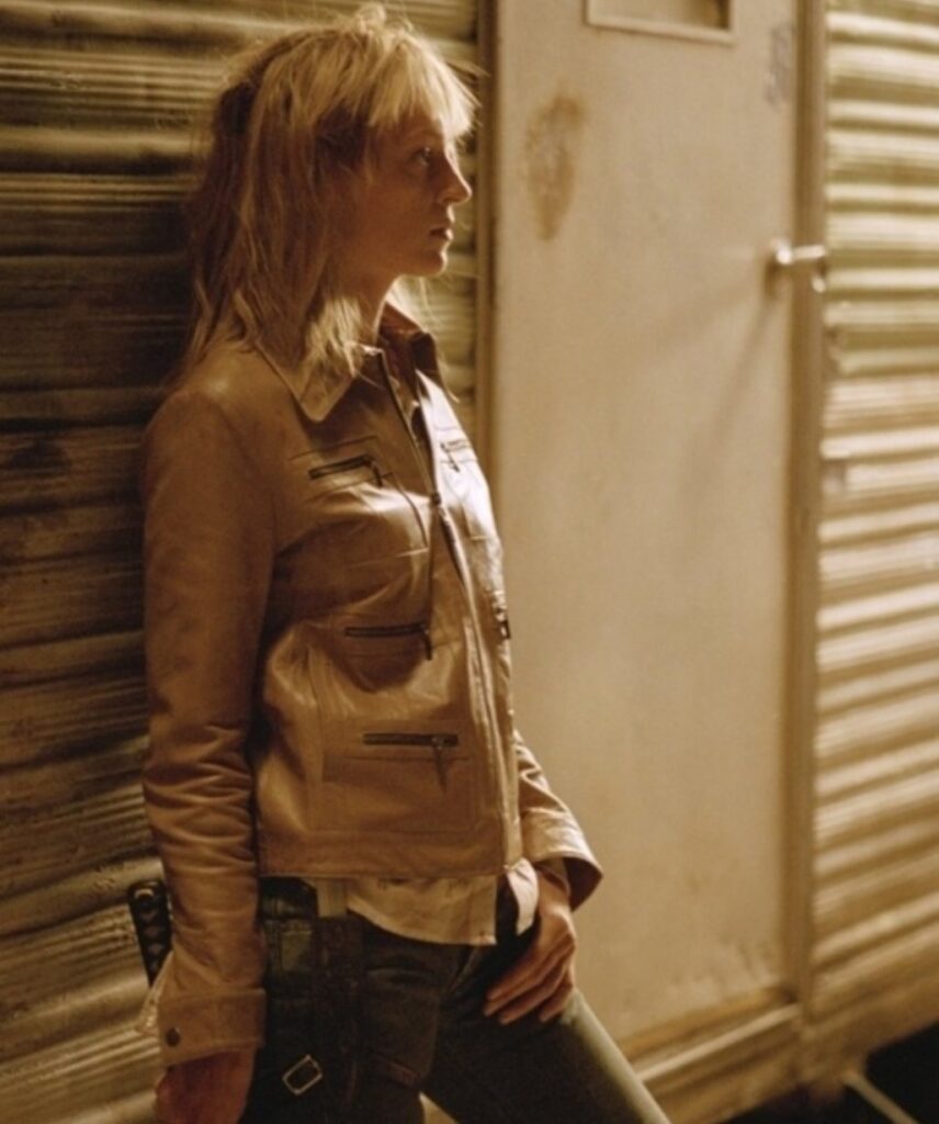 Kill Bill 2 Uma Thurman Brown Leather Jacket - Jacketmadness