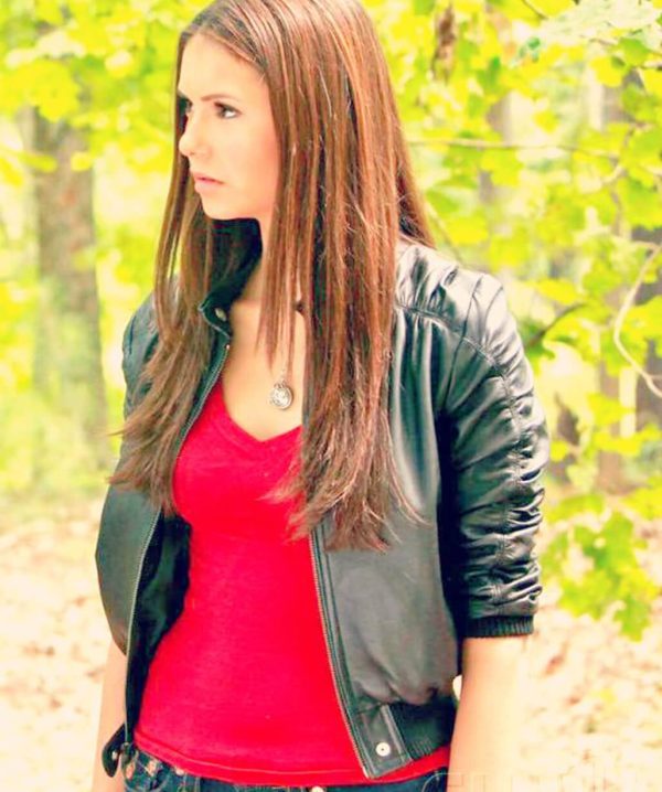 Nina Dobrev The Vampire Diaries Elena Gilbert Leather Jacket