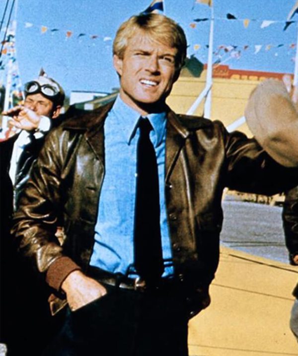 Robert Redford The Great Waldo Pepper Leather Jacket