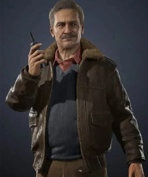 Victor Sullivan Uncharted 4 Brown Leather Jacket