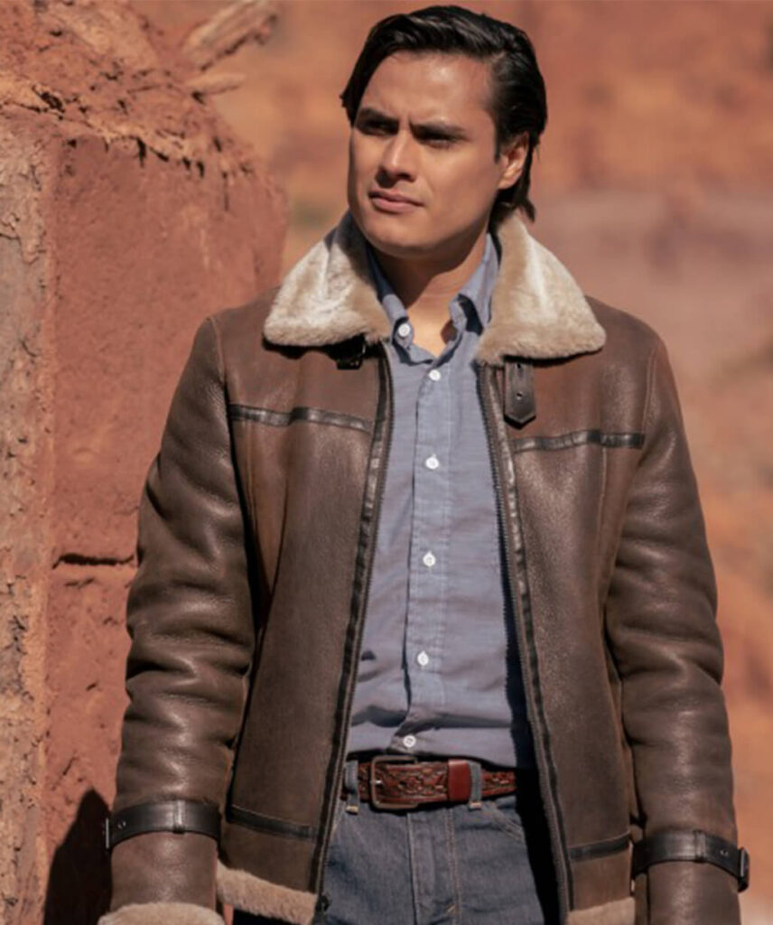 Jim Chee Dark Winds S02 Brown Leather Jacket