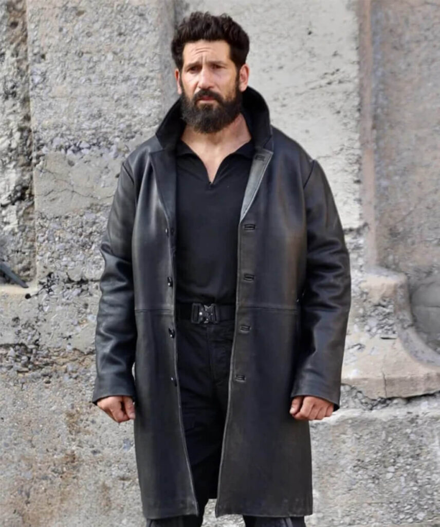The Punisher Special Presentation 2026 Jon Bernthal Black Leather Coat