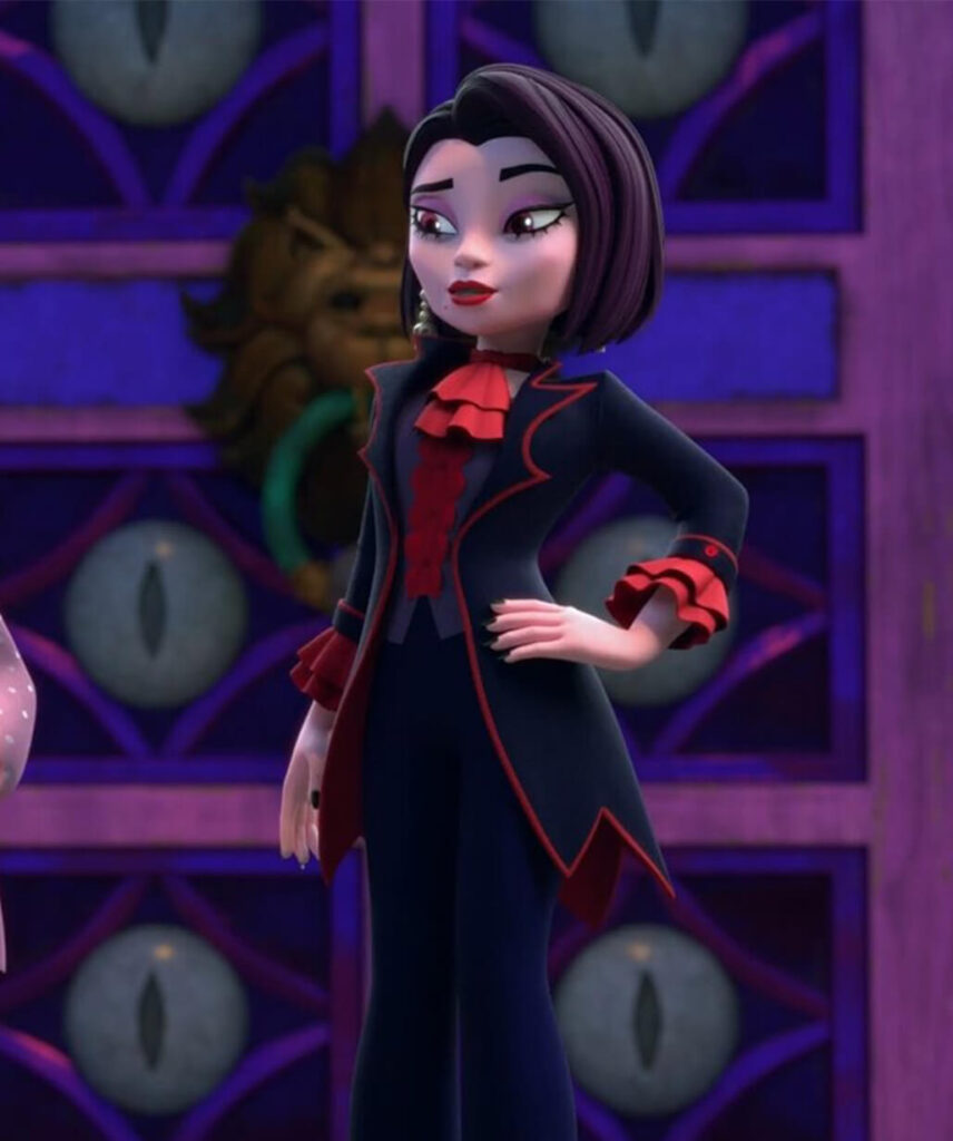 Wei Fang Monster High Black & Red Trench Coat