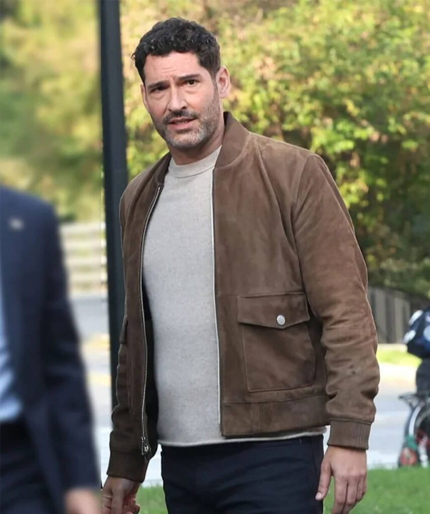 CIA 2026 Tom Ellis Suede Leather Jacket
