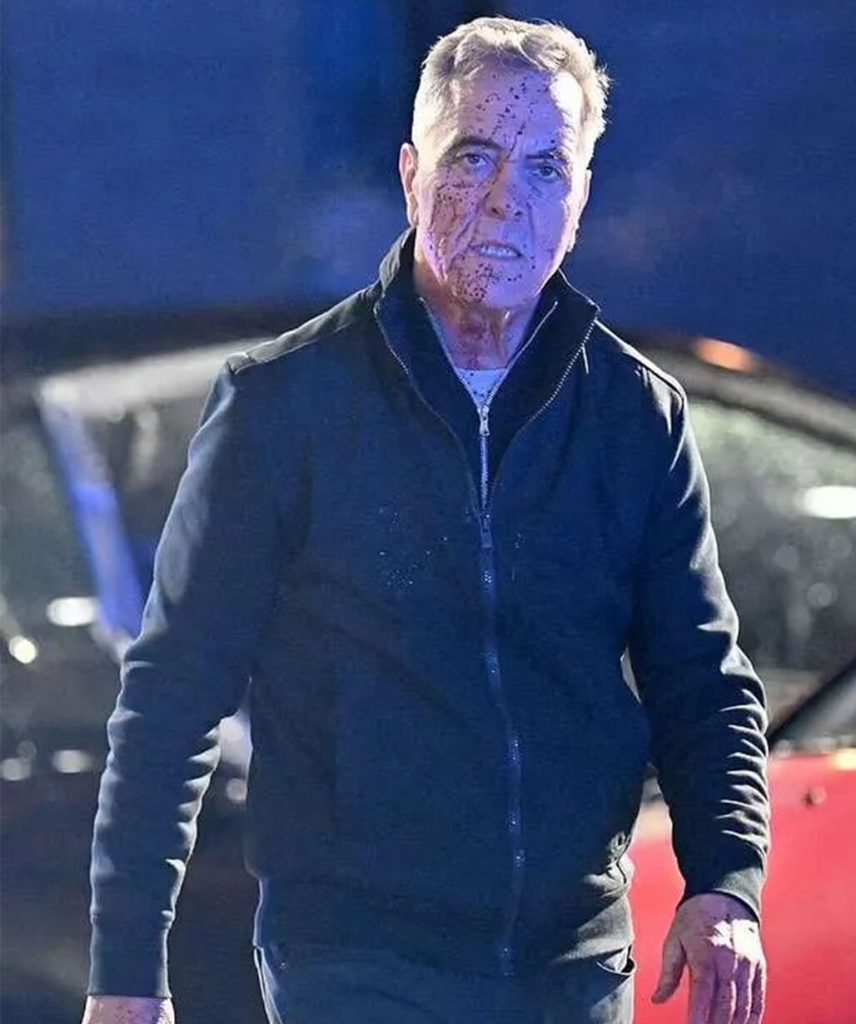 Run Away 2025 James Nesbitt Black Bomber Jacket