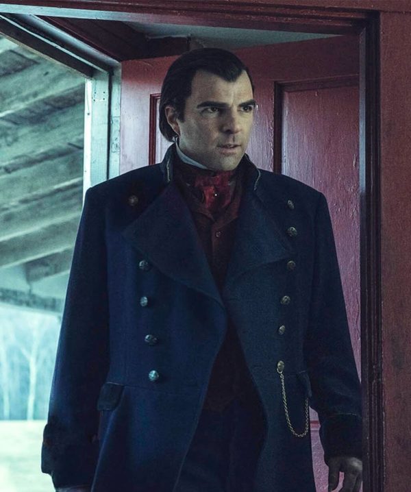Zachary Quinto NOS4A2 Charlie Manx Black Trench Coat