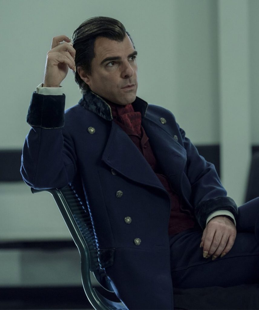 Zachary Quinto NOS4A2 Charlie Manx Black Trench Coat